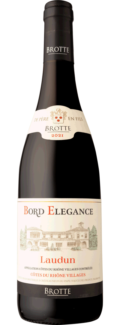 Brotte Bord Elegance Côtes du Rhône Villages Laudun Rouge - France ...
