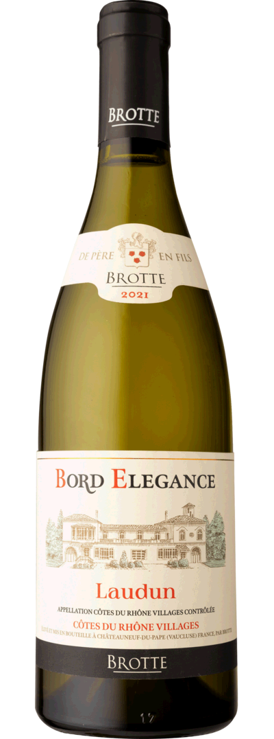 Brotte Bord Elegance Côtes du Rhône Villages Laudun Blanc - France ...