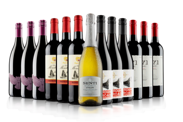 Customer Favourites Red Wine Case with Prosecco | Red and Sparkling ...