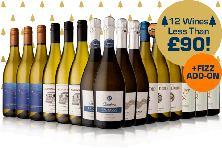 12 Crackers for Less Than £90 + £6 a Bottle Fizz Add-On! White