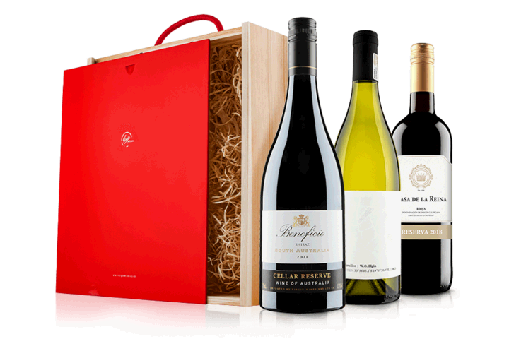 Connoisseurs Mixed Wine Trio in Wooden Gift Box | Virgin Wines